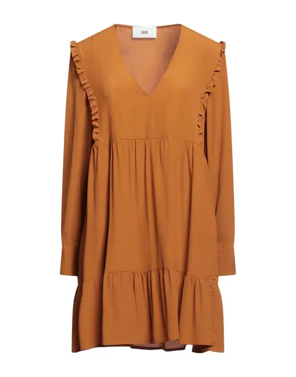 SOLOTRE Mini Dress - Beige