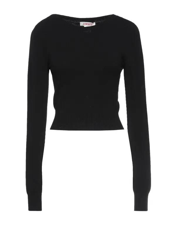 KONTATTO Sweater In Viscose And Polyamide Blend - Black