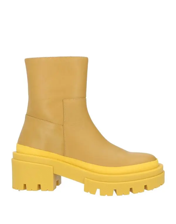 EQUITARE Charlotte Ankle Boots In Soft Leather - Yellow