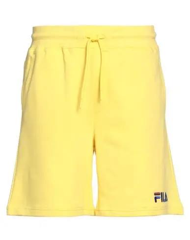 FILA Light Cotton Blend Bermuda Shorts - Yellow