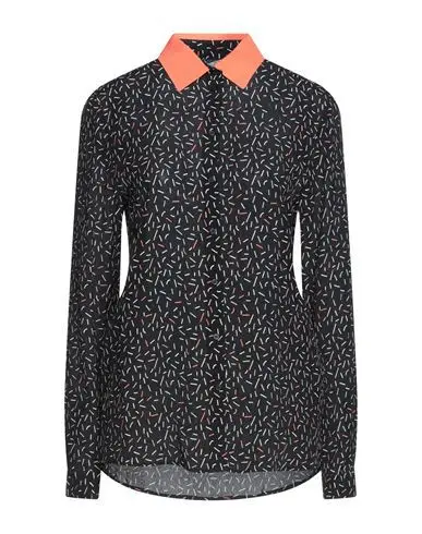 Armani Exchange Printed Crepe Shirt - Black