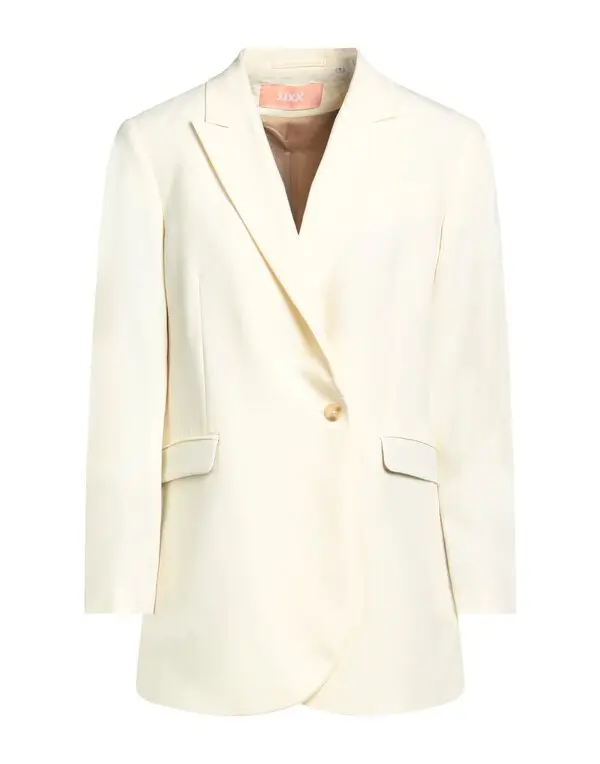 JJXX BY JACK & JONES Double-breasted Blazer With Rear Slit - White