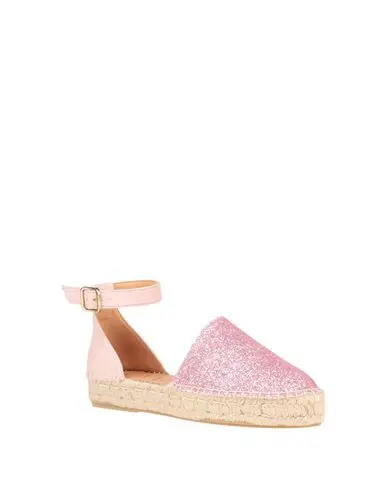 KANNA Glittered Leather Espadrilles
