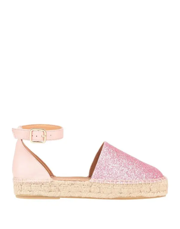KANNA Glittered Leather Espadrilles