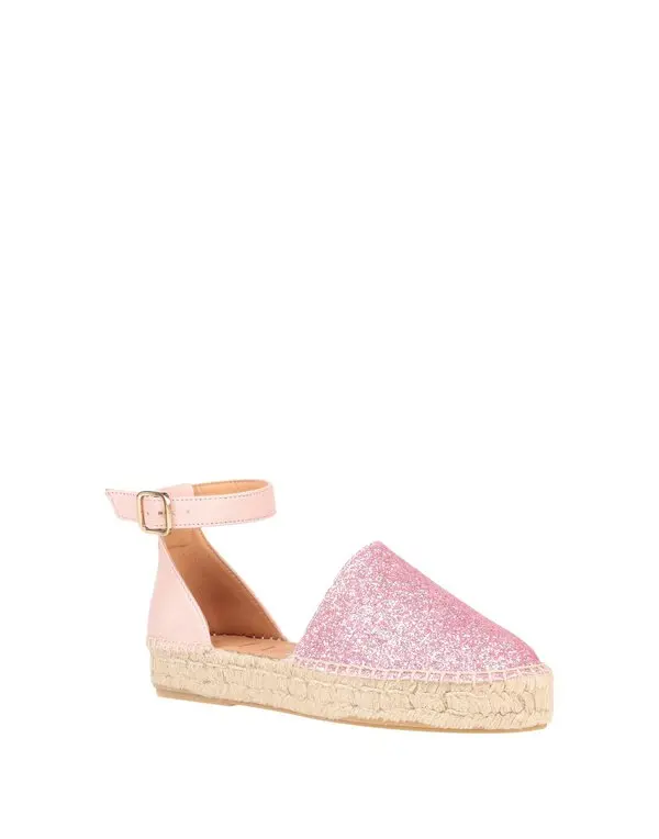 KANNA Glittered Leather Espadrilles