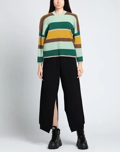 VICOLO Striped Knit Sweater - Green