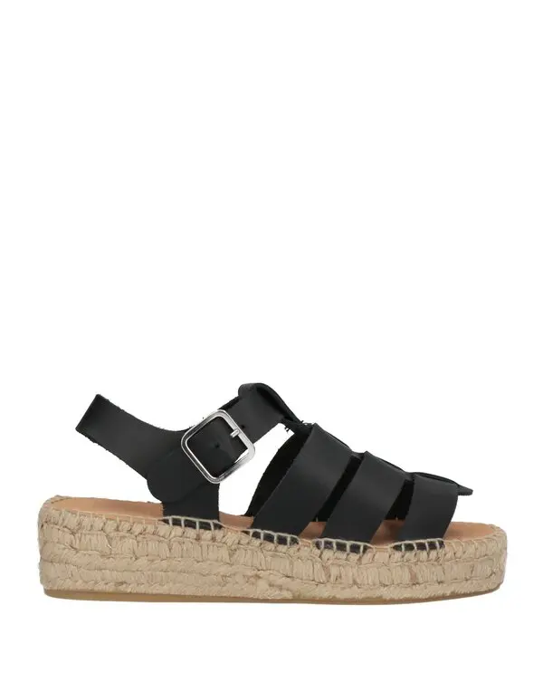 KANNA Espadrille Sandals - Black
