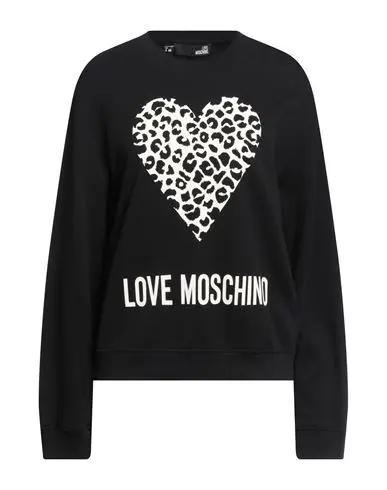 Moschino Printed Cotton Sweatshirt - Black