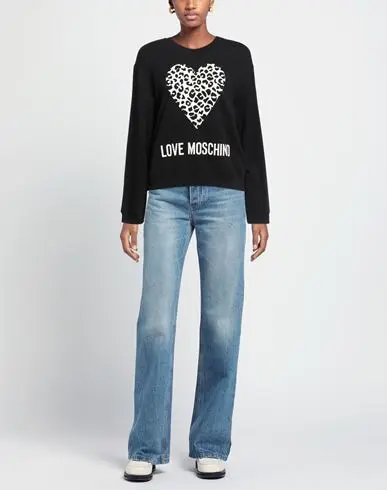 Moschino Printed Cotton Sweatshirt - Black
