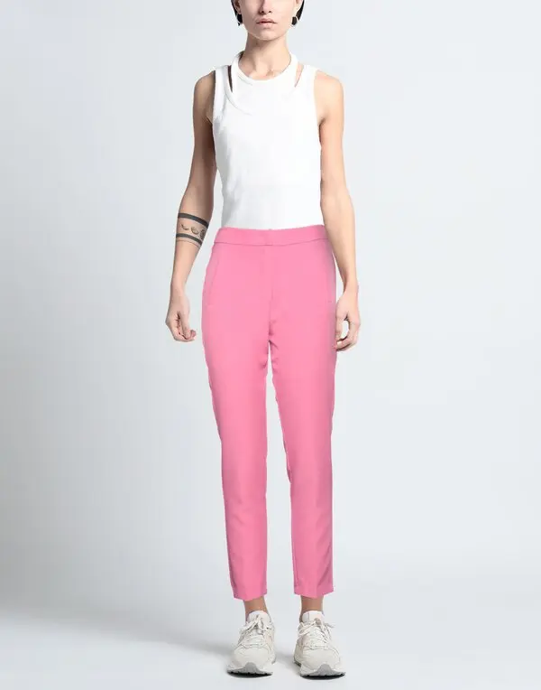 KONTATTO Tapered Crepe Pants - Pink