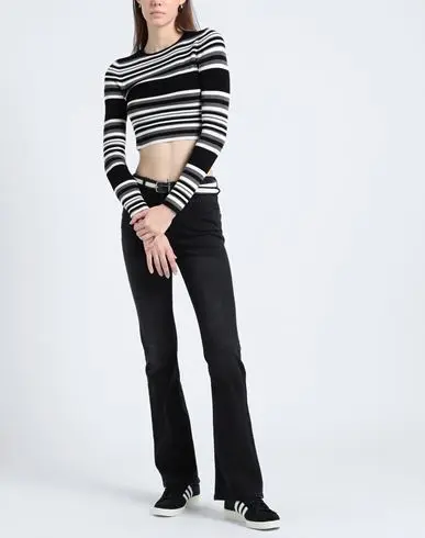 Only Striped Crew Neck Long Sleeve Sweater