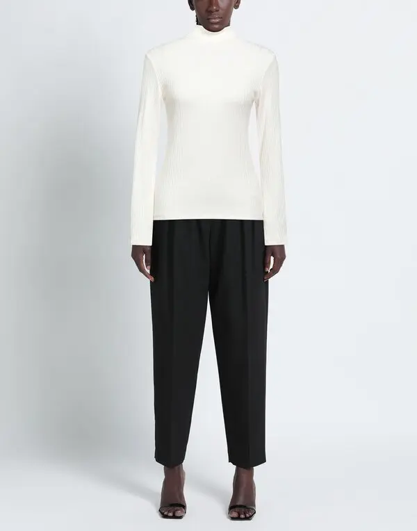 BERNA Turtleneck Top - White