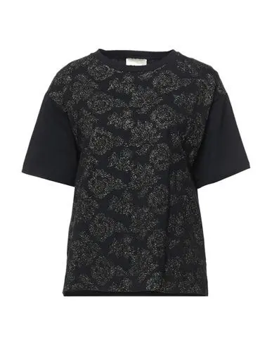 Momoni Printed Cotton T-shirt - Black
