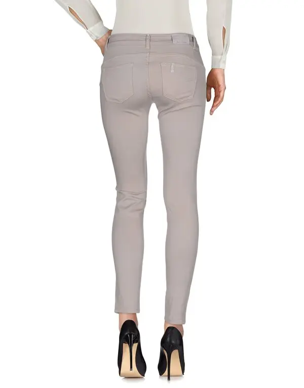 Liu Jo Gabardine Slim Leg Pants - Grey