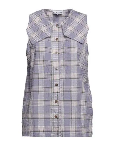 GANNI Shirt In Organic Cotton, Recycled Polyester, And Polyamide