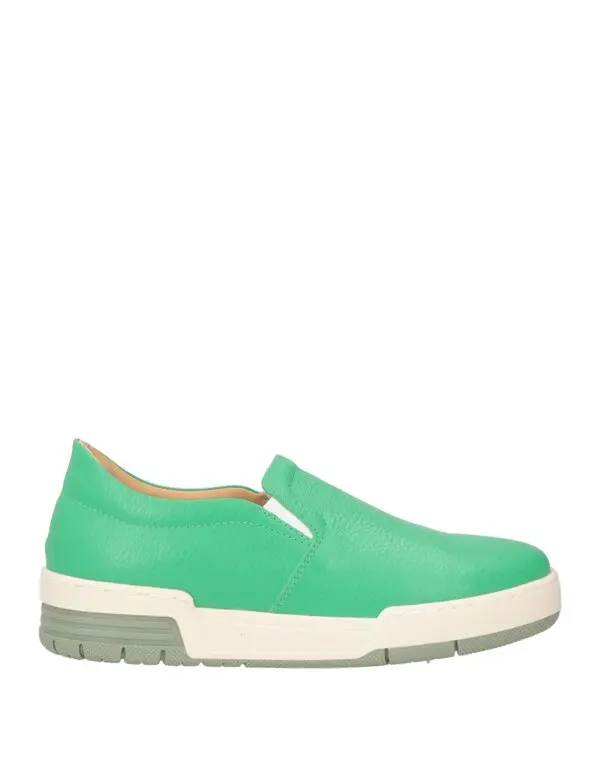 LEMARÉ Leather Slip-on Sneakers - Green