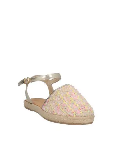 LEA-GU Tweed Espadrilles - Pink