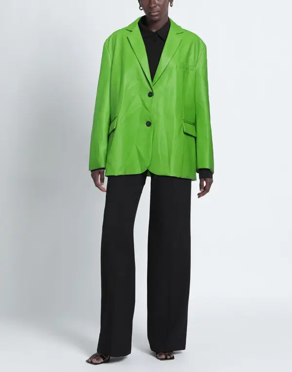 VICOLO Coated Blazer - Green