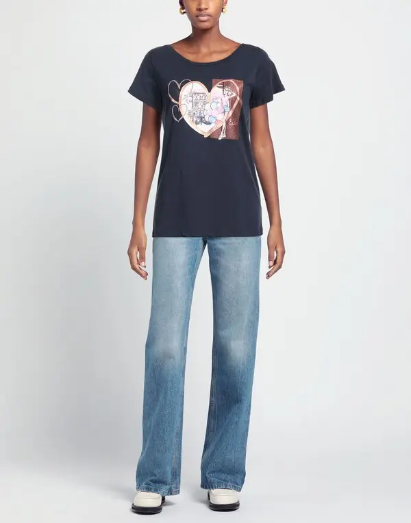 YES ZEE BY ESSENZA Printed Cotton Jersey T-shirt - Blue