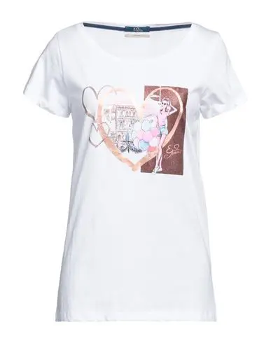 YES ZEE BY ESSENZA Printed Cotton Jersey T-shirt - White