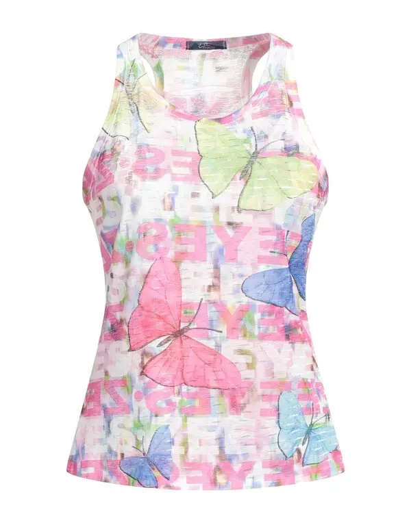 YES ZEE BY ESSENZA Printed Tank Top - Fuchsia