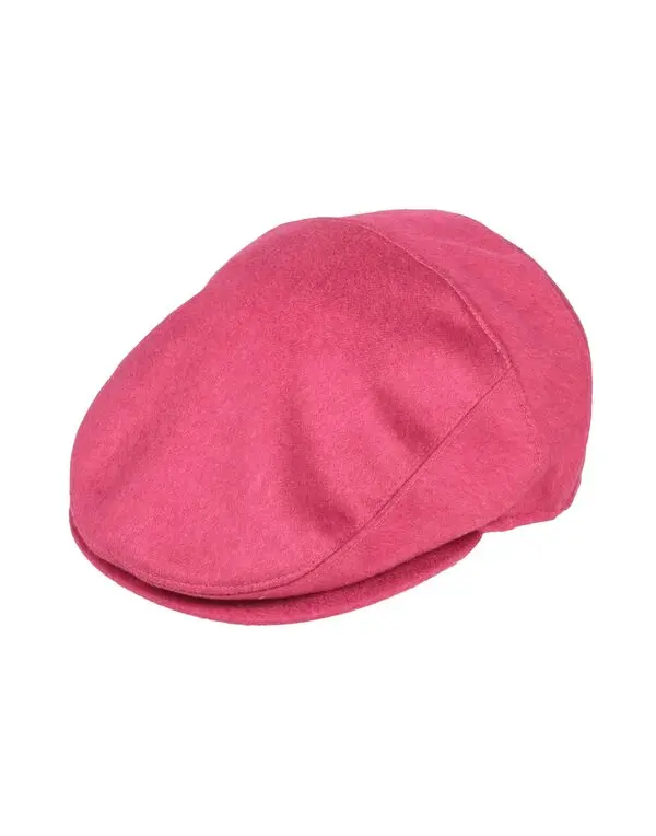 Borsalino Cashmere Flat Cap - Fuchsia