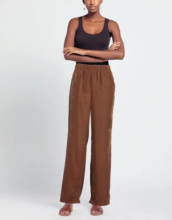 CARACTÈRE Velvet Wide Leg Pants