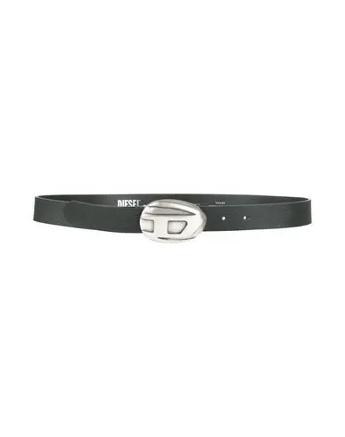 DIESEL® Dark Cow Leather Belt - Green