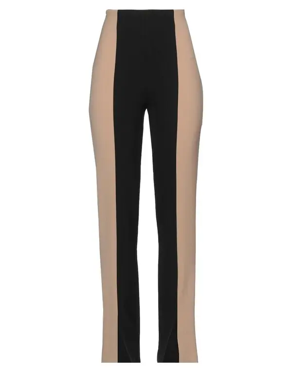 SIMONA CORSELLINI Crepe Straight-leg Pants - Beige
