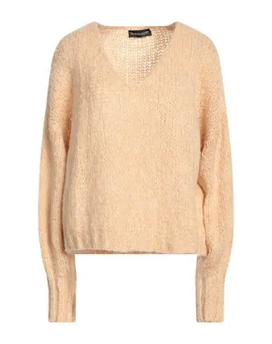 VANESSA SCOTT Knitted Mélange Sweater - Beige