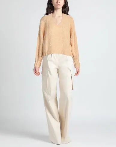 VANESSA SCOTT Knitted Mélange Sweater - Beige