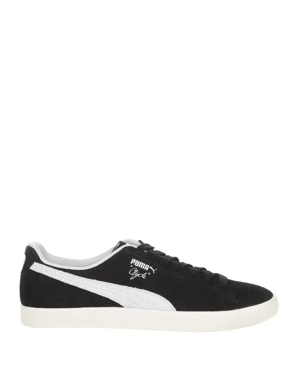 PUMA Clyde Hairy Suede Sneakers - Black