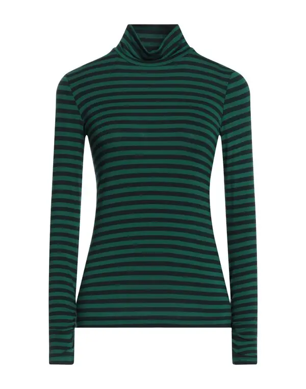 CARACTÈRE Striped Turtleneck T-shirt - Green