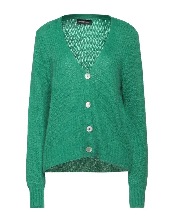VANESSA SCOTT Knitted Cardigan - Green