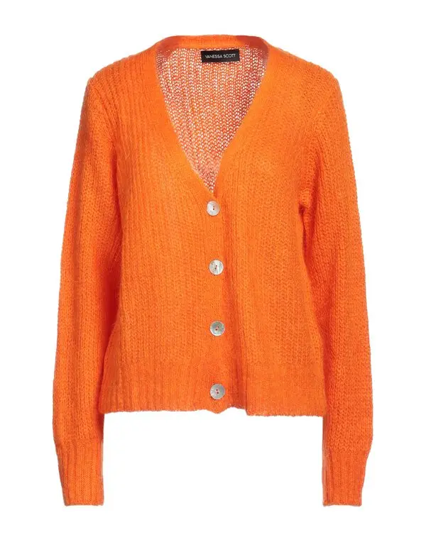 VANESSA SCOTT Knitted Cardigan - Orange