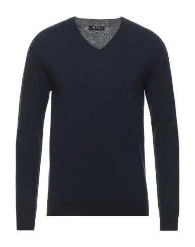 Alpha Studio Sweater In Viscose, Nylon, Wool, Cashmere, And Polyester Blend - Blue