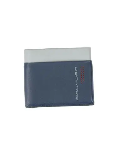 PIQUADRO Document Holder Soft Leather - Blue