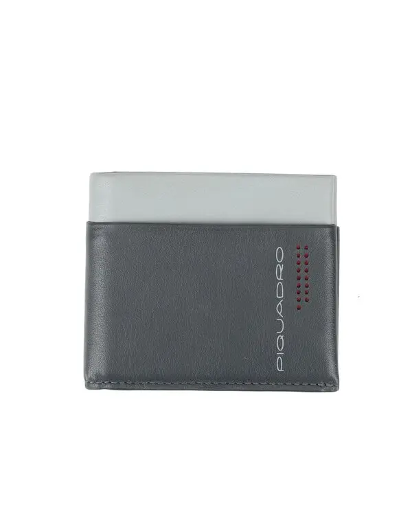 PIQUADRO Document Holder Soft Leather - Grey
