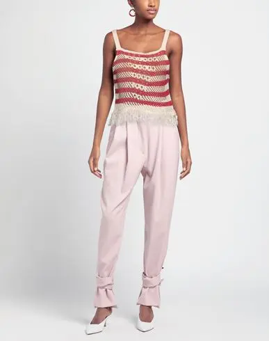 VICOLO Acrylic Knit Crop Top - White