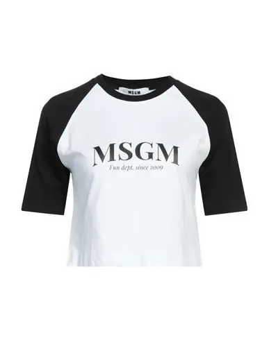 MSGM Cotton Jersey Tee - White