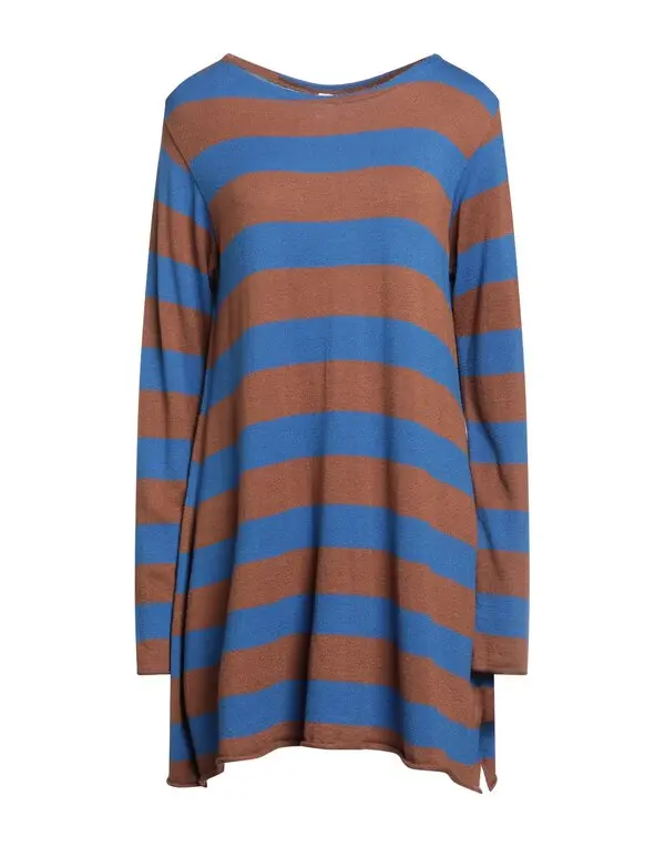 SOUVENIR Striped Knit Sweater - Blue