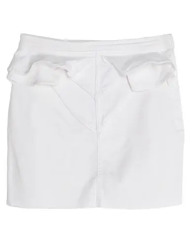 VICOLO Denim Pencil Skirt - White