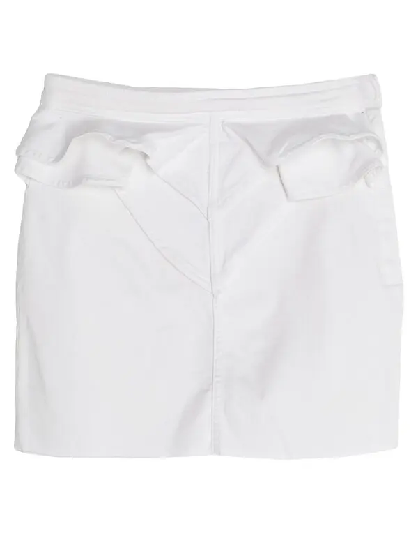VICOLO Denim Pencil Skirt - White