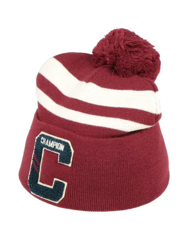 Champion Striped Knitted Beanie - Red