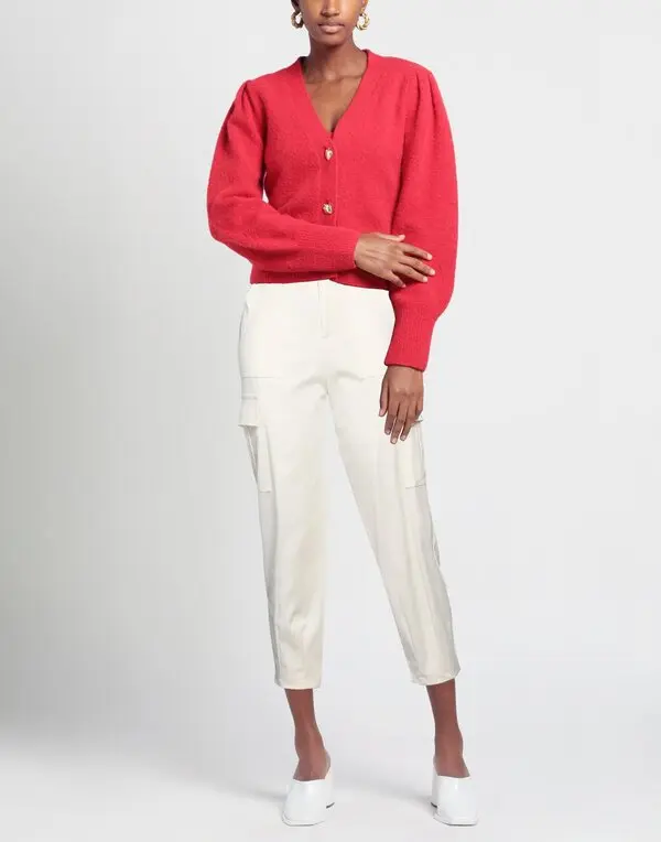 HAVEONE High Waisted Cargo Trousers - White