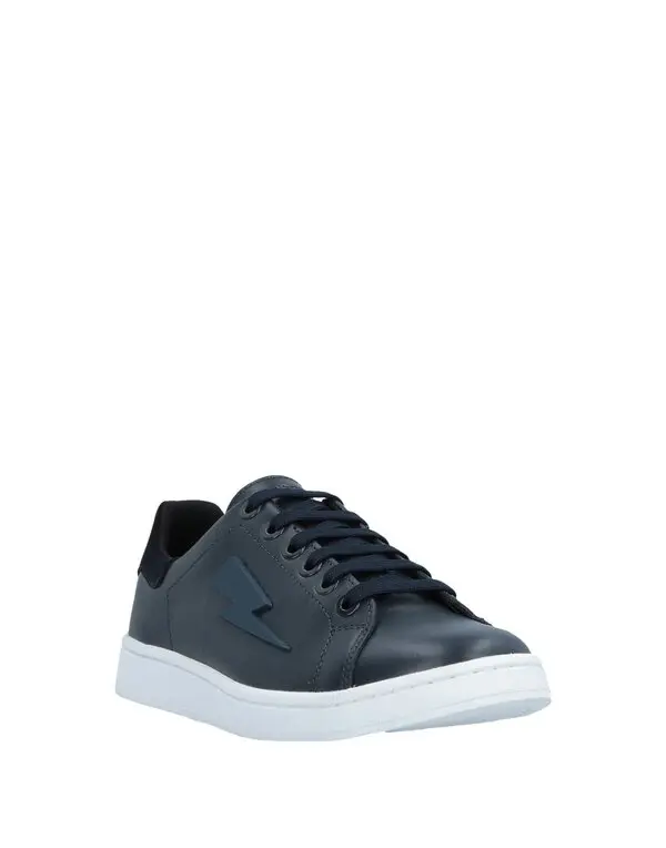 Neil Barrett Leather Low-top Sneakers - Blue