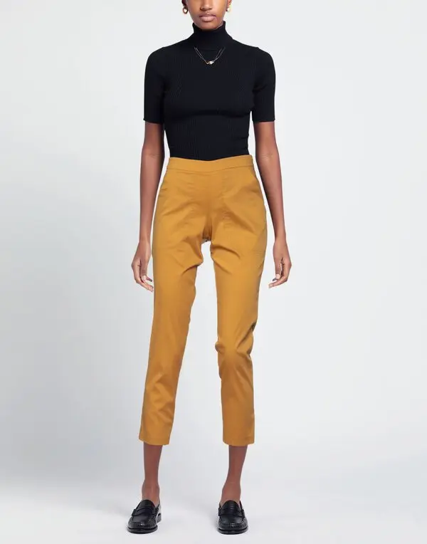 HOPPER Slim-leg Tapered Trousers - Yellow