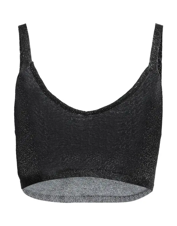 ANTONELLA RIZZA Knitted Crop Top - Black