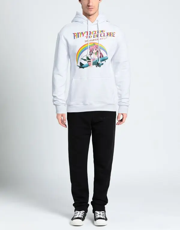 SUNSET SOLDIERS Cotton Sweatshirt With Glitter Print