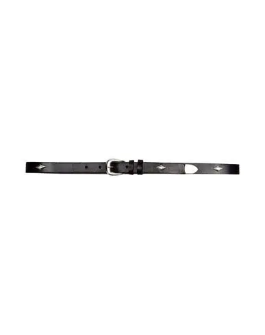 8 BY YOOX Leather Western Belt - Black